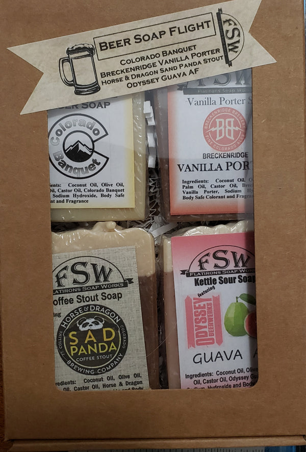 Classic Beer Soap Flight 4 - Flatirons Soap Works